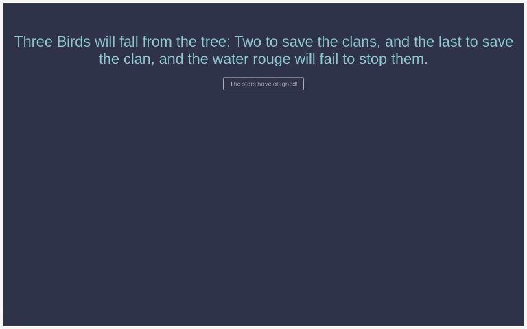 Warrior Cats Prophecy/Omen Generator