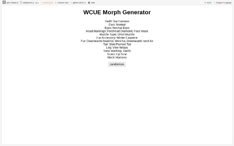 WCUE Morph Generator