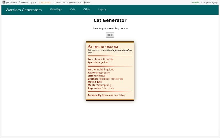 Cat Generator