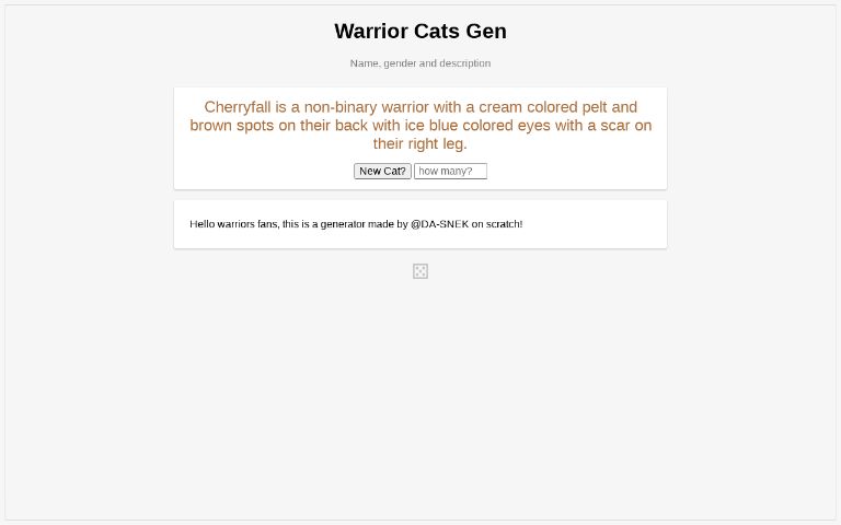 Warrior Cats Gen