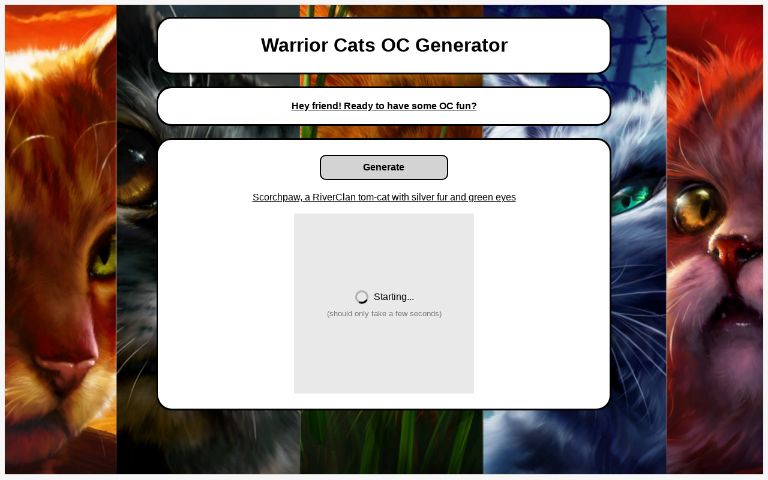 Warrior Cats OC Generator