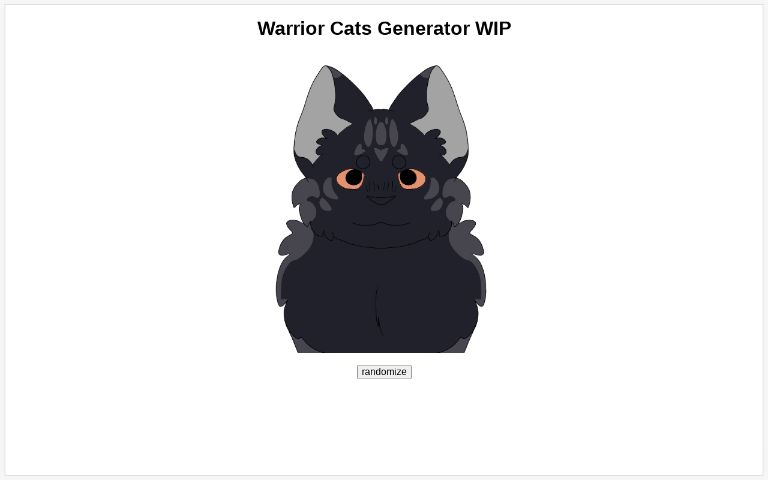 Warrior Cats Generator WIP