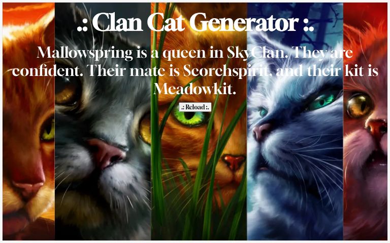 Clan Cat Generator