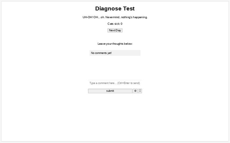 Diagnose Test ― Perchance Generator