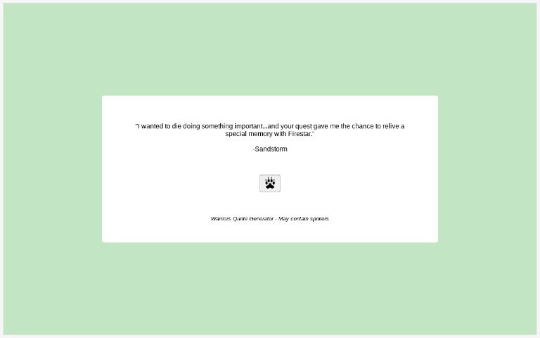 Warriors Quotes ― Perchance Generator