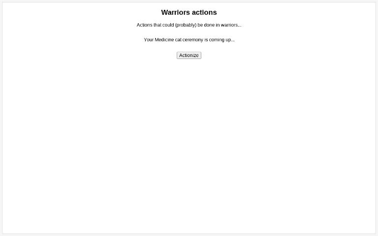 Warriors actions ― Perchance Generator