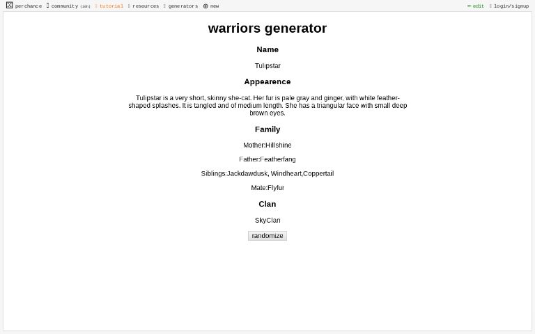 warriors generator