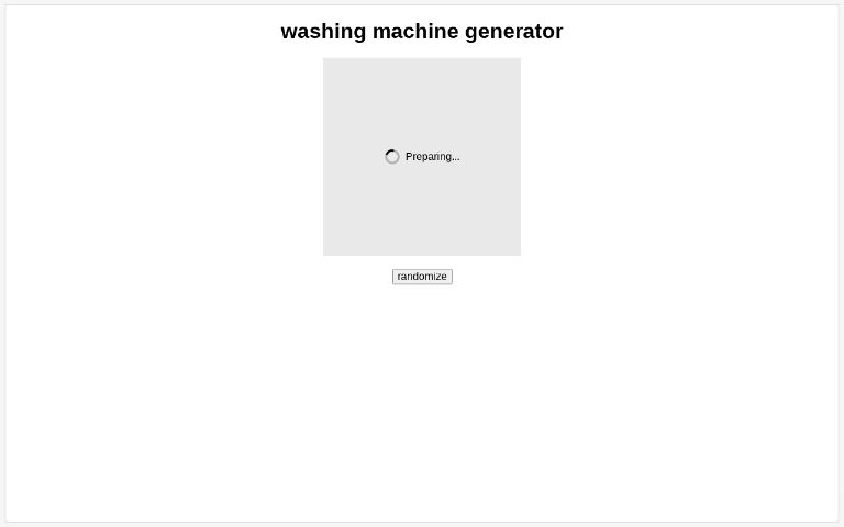 washing machine generator