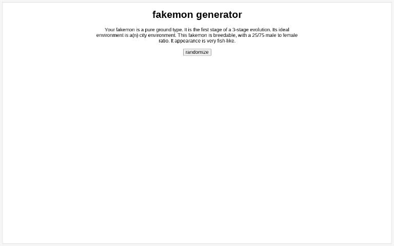 fakemon generator