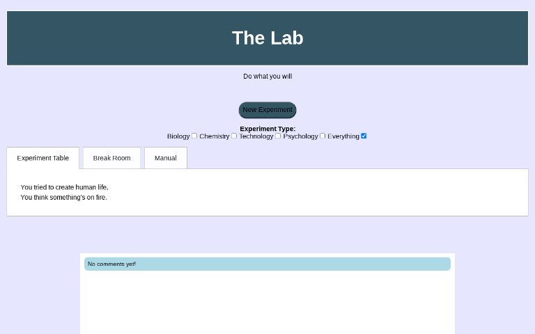 The Lab ― Perchance Generator