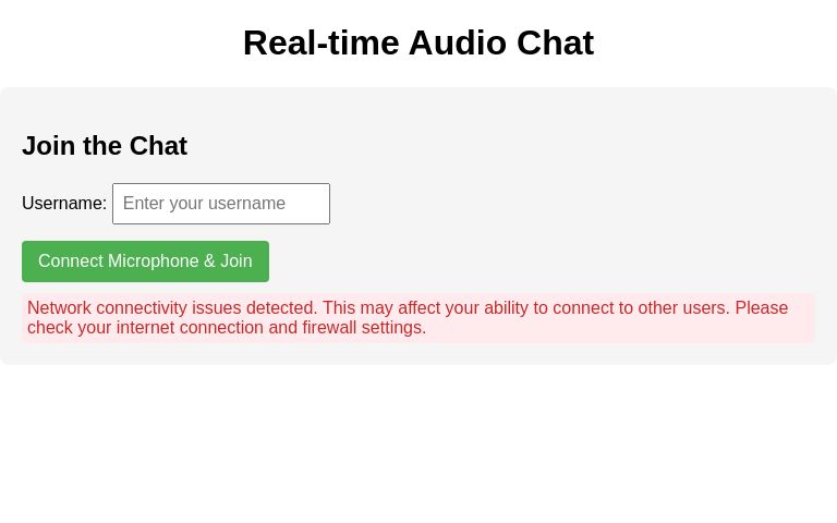 Real-time Audio Chat