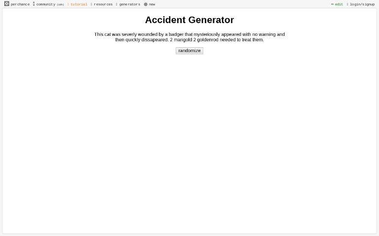 Accident Generator