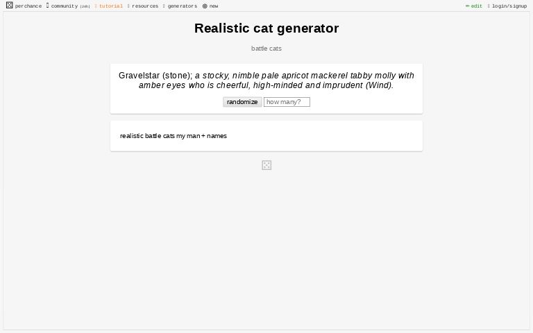 Realistic cat generator