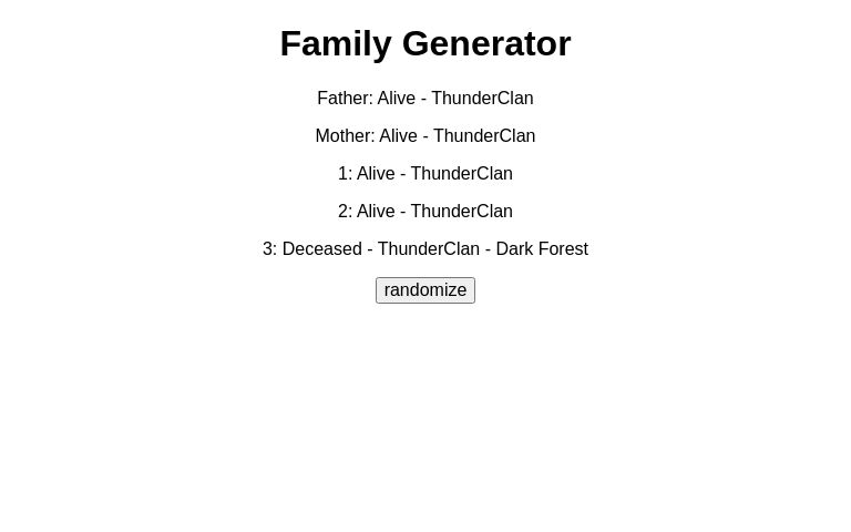 Family Generator