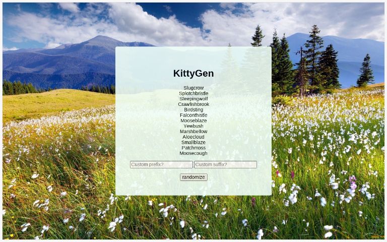 KittyGen ― Perchance Generator