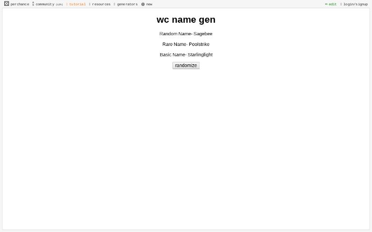 wc name gen