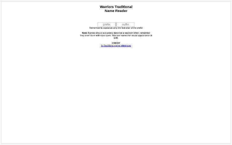 Wc Name Reader ― Perchance Generator