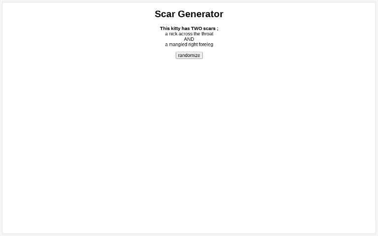 Scar Generator
