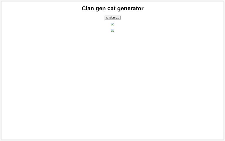 Clan gen cat generator