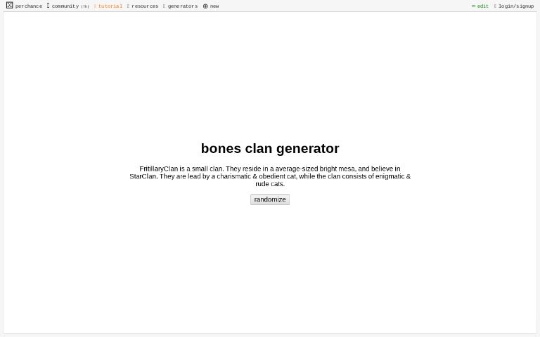 bones clan generator