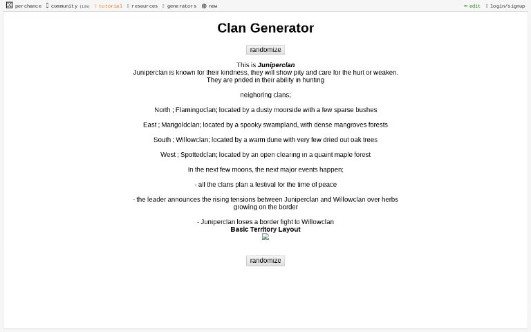 Clan Generator