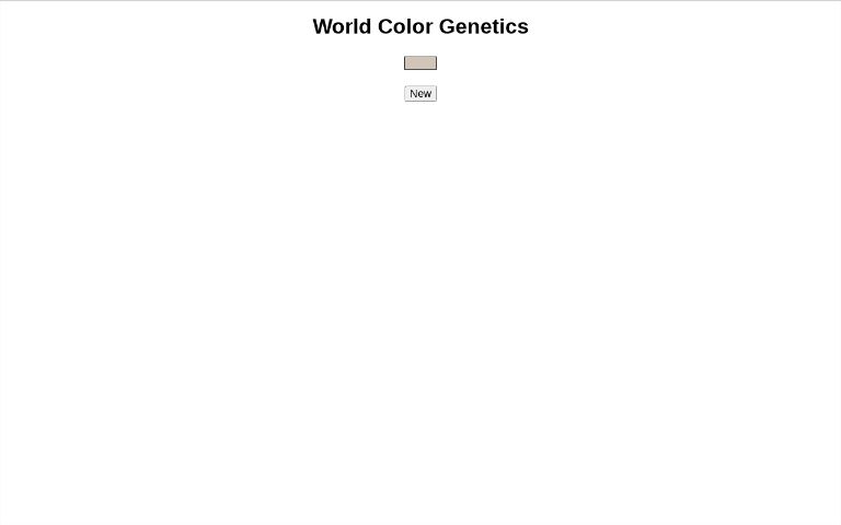 World Color Genetics ― Perchance Generator