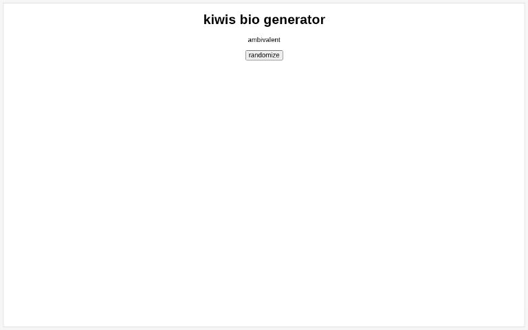 kiwis bio generator