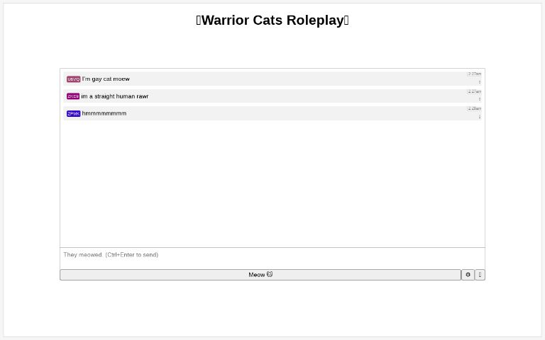 🍂Warrior Cats Roleplay🍁