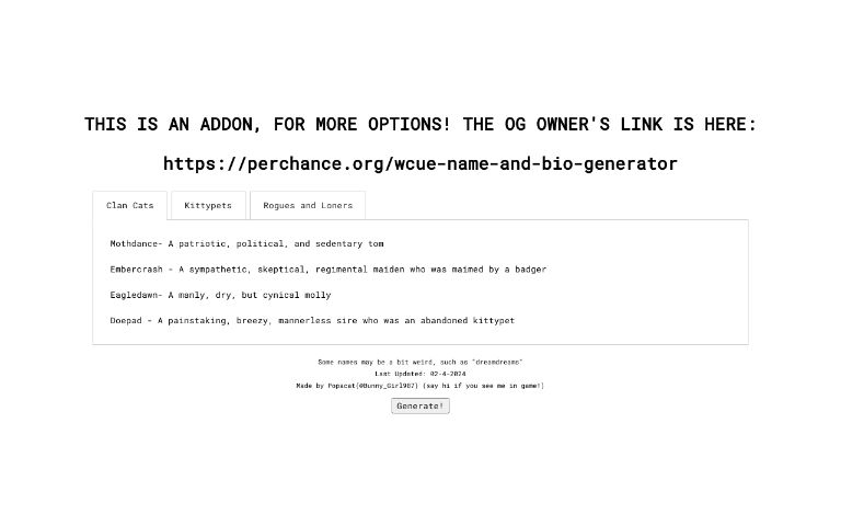 THIS IS AN ADDON, FOR MORE OPTIONS! THE OG OWNER'S LINK IS HERE:https ...