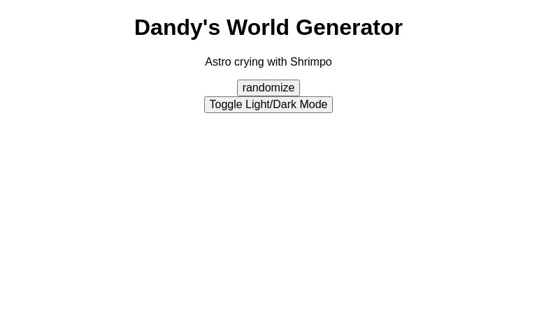 Dandy's World Generator