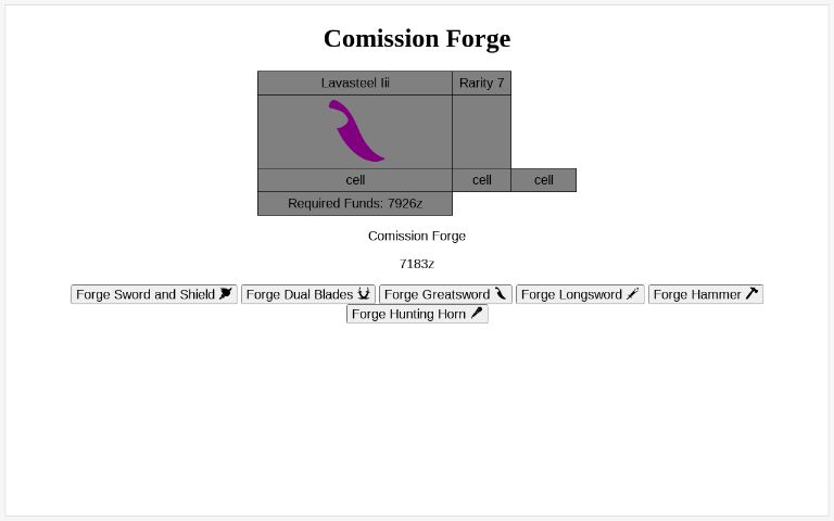 Comission Forge ― Perchance Generator