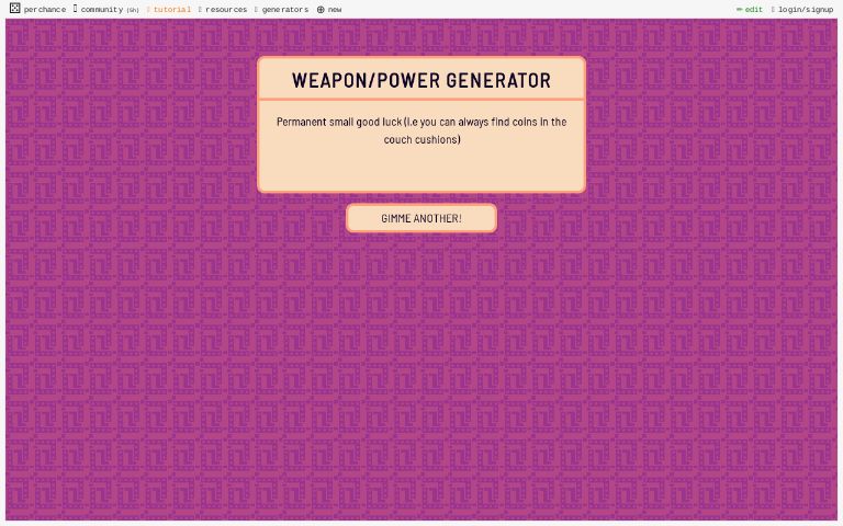 Weapon/Power Generator