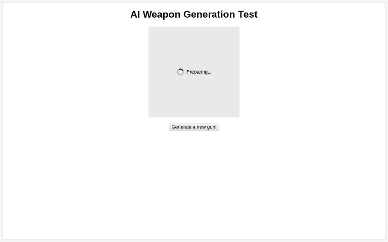 AI Weapon Generation Test