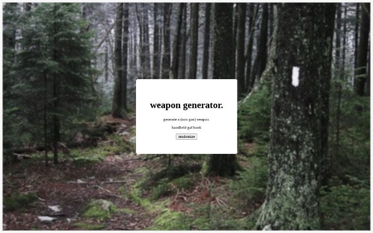weapon generator.