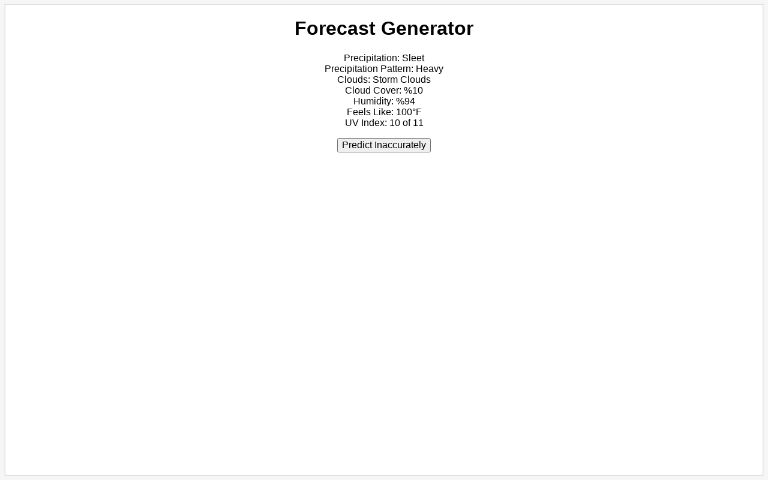 Forecast Generator