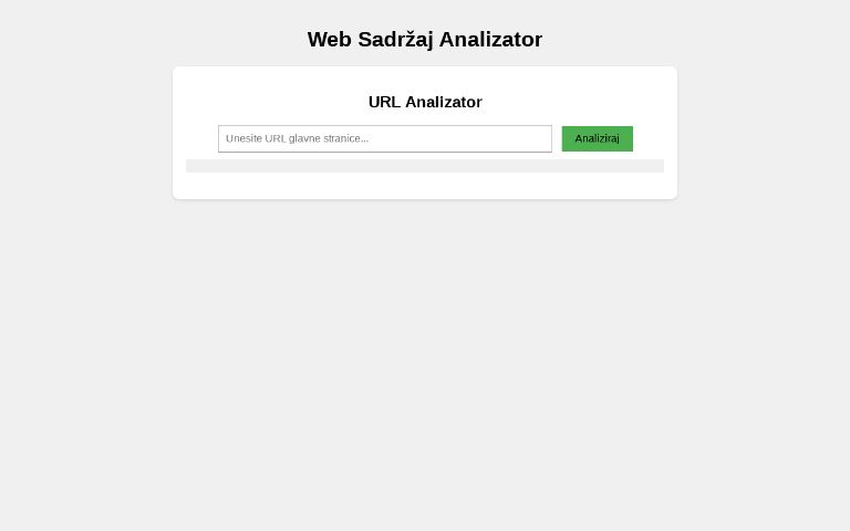 Web Sadržaj Analizator ― Perchance Generator