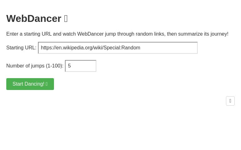 WebDancer 💃 ― Perchance Generator
