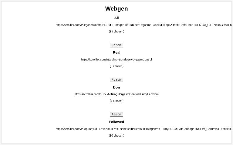 Webgen ― Perchance Generator