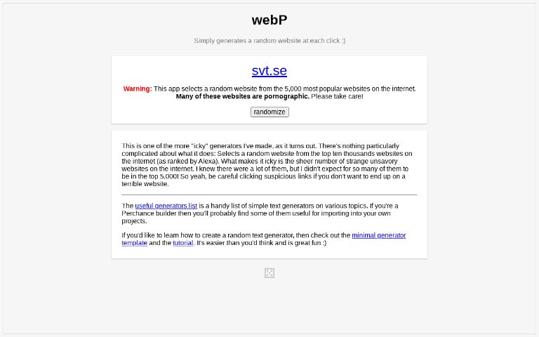 webP ― Perchance Generator
