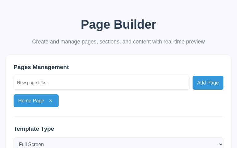 Page Builder ― Perchance Generator