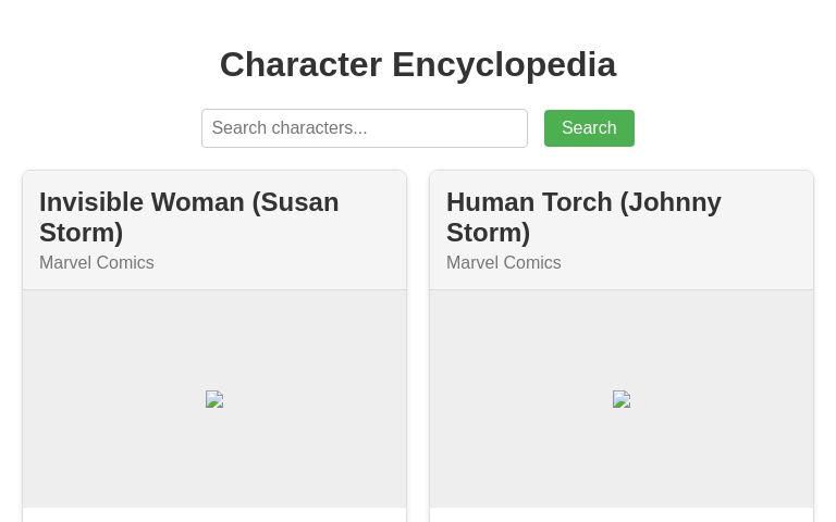 Character Encyclopedia ― Perchance Generator