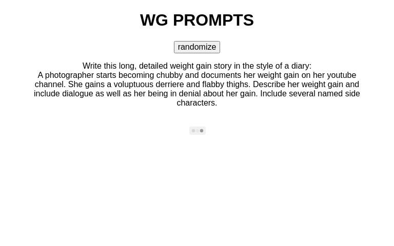 WG PROMPTS ― Perchance Generator