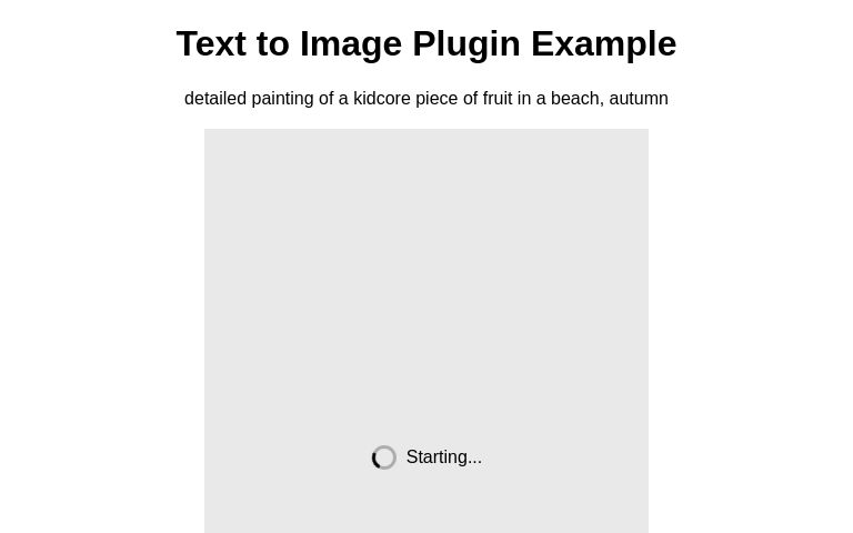 Text to Image Plugin Example