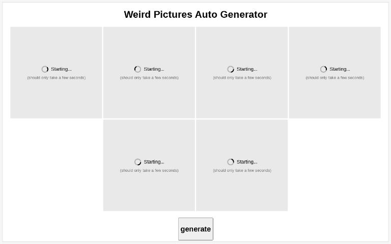 Weird Pictures Auto Generator