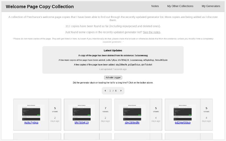 Recently Updated Popular Generators ― Perchance