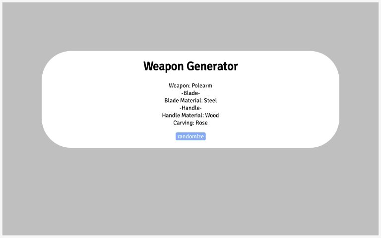 Weapon Generator