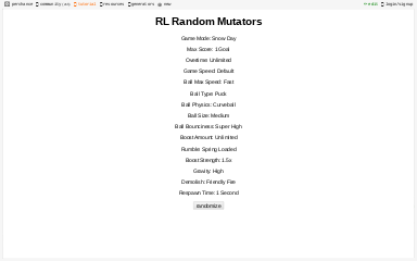 RL Random Mutators ― Perchance Generator