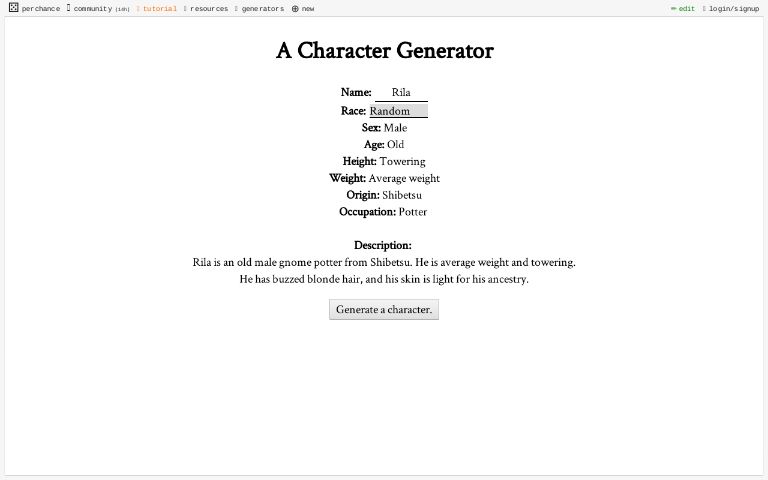 A Character Generator
