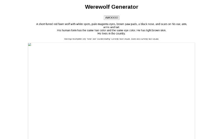Werewolf Generator