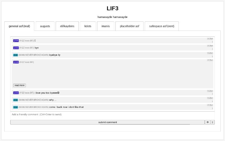 LIF3 ― Perchance Generator